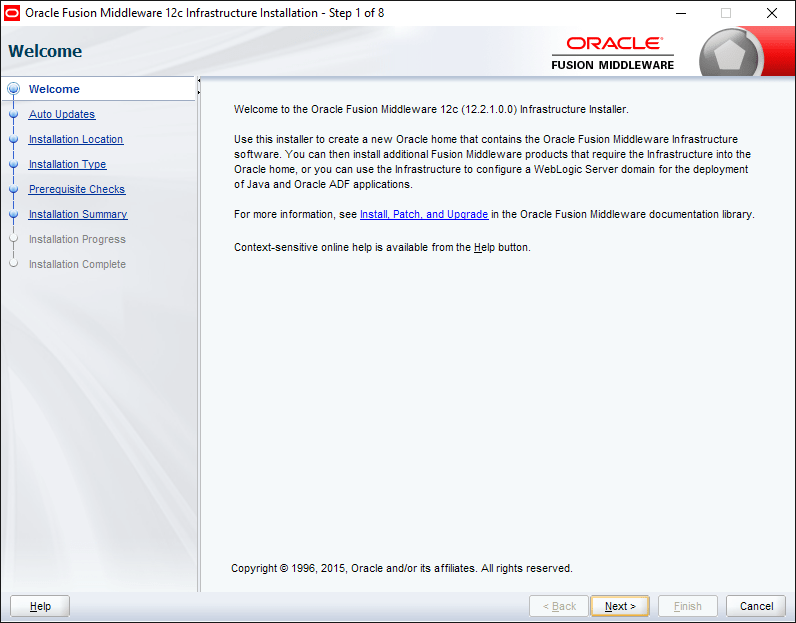 Install Oracle 12c Forms And Reports Database Weblogic Server Duh 7090
