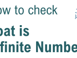 Java Check Float Is Infinite Number