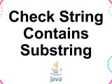 Check If A String Contains Another String In Java