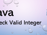 Check A String Is A Valid Integer In Java