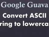 Java Convert Ascii String To Lowercase Using Google Guava