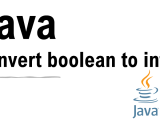 Java Convert Boolean To Int