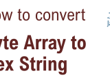 Java Convert Byte Array To Hex String