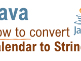 Java Convert Calendar To String