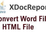 Java Convert Docx File To Html File Using Xdocreport