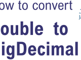Java Convert Double To Bigdecimal