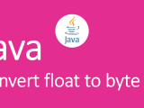 Convert Float To Byte In Java