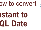 Java Convert Instant To Sql Date