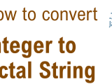 Java Convert Integer To Octal String