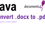 Java Convert Word File Docx To Pdf Using Documents4j Library