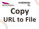 Copy Content From Url To File In Java Using Apache Commons Io