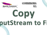 Copy Inputstream To File In Java Using Apache Commons Io