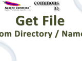 Java Create File From Directory And Name Elements Using Apache Commons Io