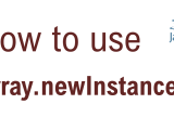 Java Create New Array With Class Type And Length