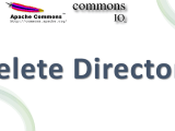 Delete Directory In Java Using Apache Commons Io
