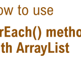 How To Traverse Arraylist Using Foreach Method In Java
