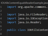 Apache Commons Io To Compare File Content Of Inputstream Or Reader