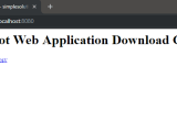 Spring Boot Web Application Download Csv File