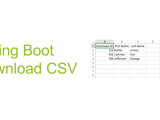 Spring Boot Web Application Download Csv File