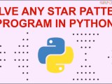 Star Pattern Programs In Python