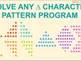 Solve Any Character Pattern Program In Java