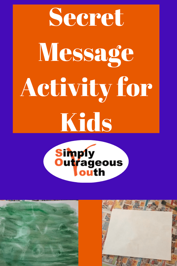 Secret Message Activity for Kids