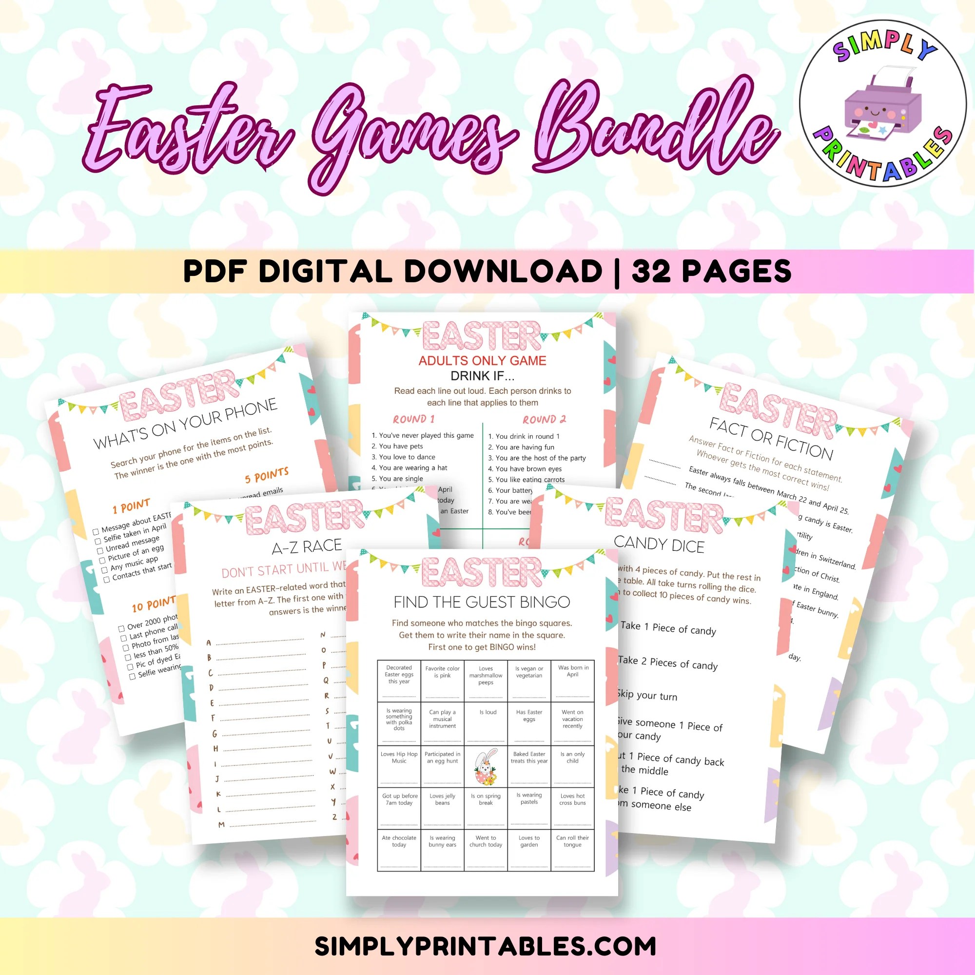 Easter Game Bundle Simplyprintables