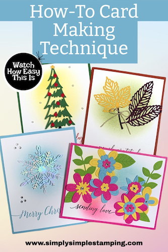 Blended Focal Point Card: An Easy Technique For Quick Card Making