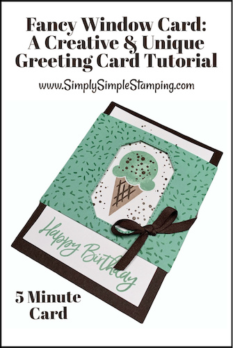 Make a Fancy Window Card that Shows How Amazing They Are