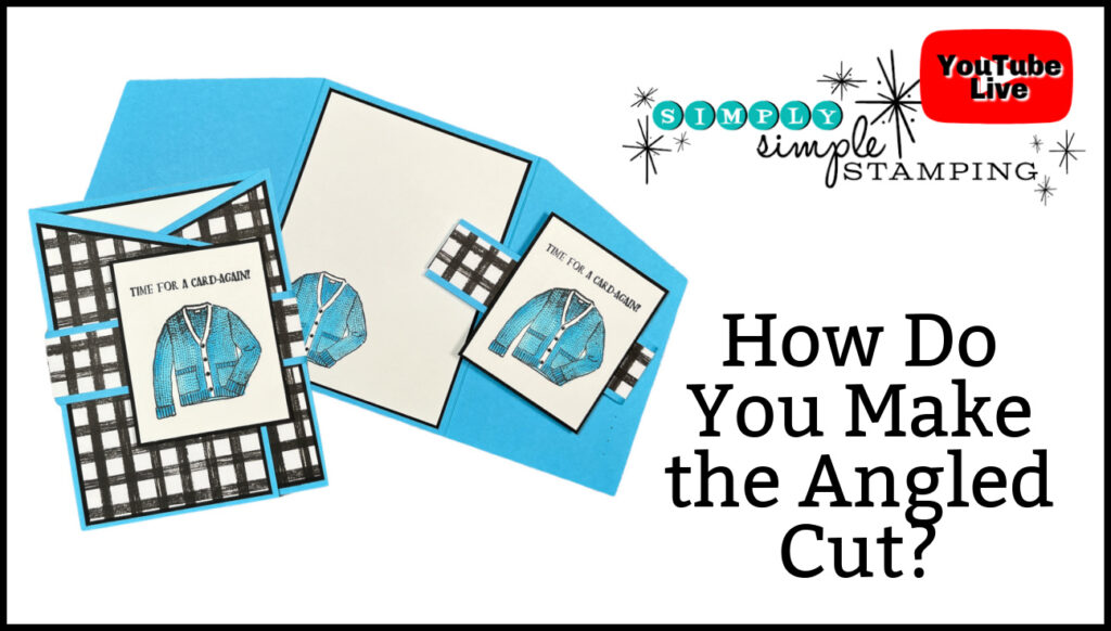 Angled Gate Fold Card: Easy Way To Make This Fun Fold Card