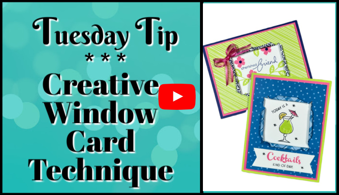 Creative Window Card? Yes! And It's An Easy Card Technique!
