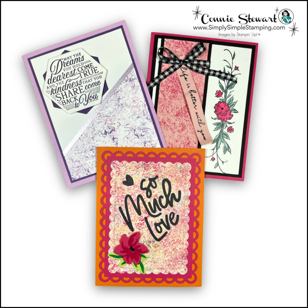 Plastic Wrap Stamping Technique: Make Exciting Greeting Cards!