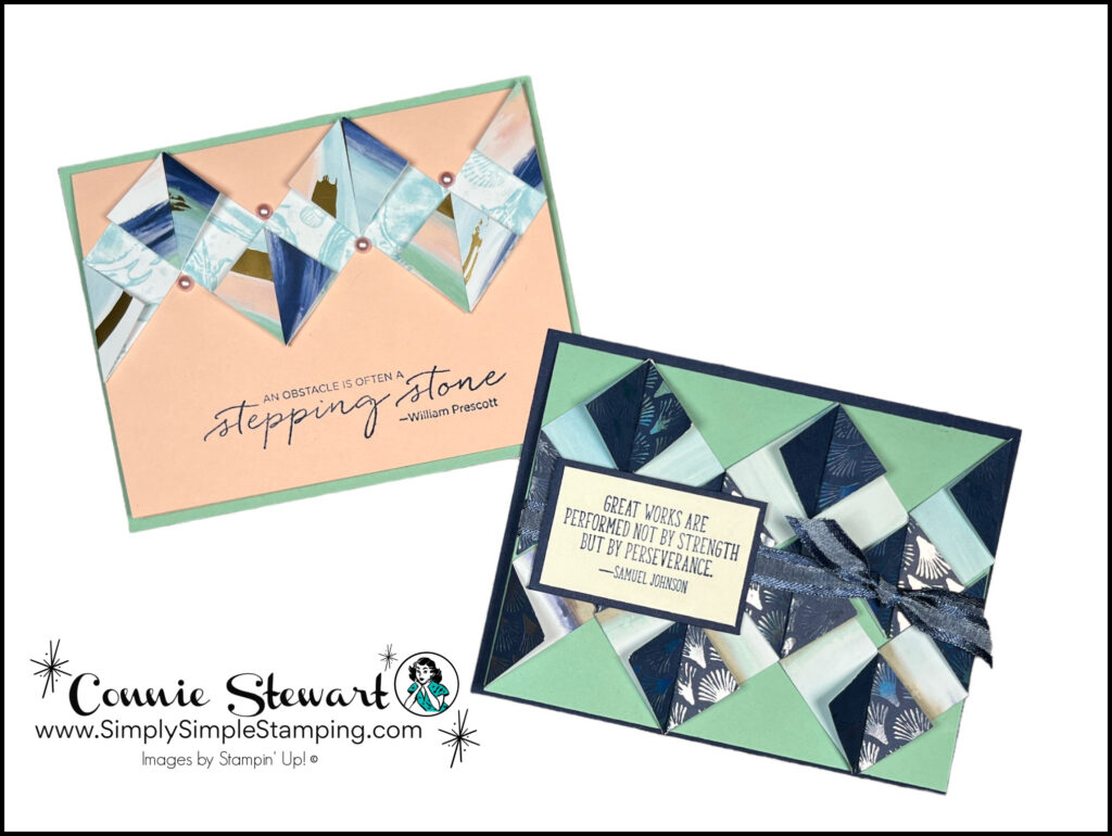 Chevron Paper Fold Card: How To Make A Perfect Card Every Time