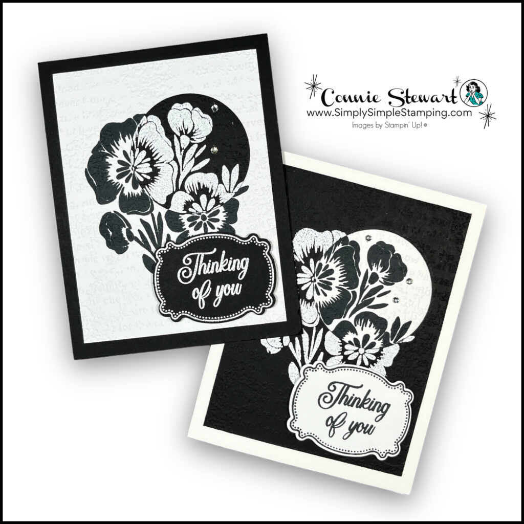 Split Negative Handmade Card: DIY Tutorial To 4 Beautiful Cards