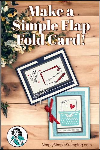 Simple Flap Fold Card Tutorial: An Easy Interactive Card Idea