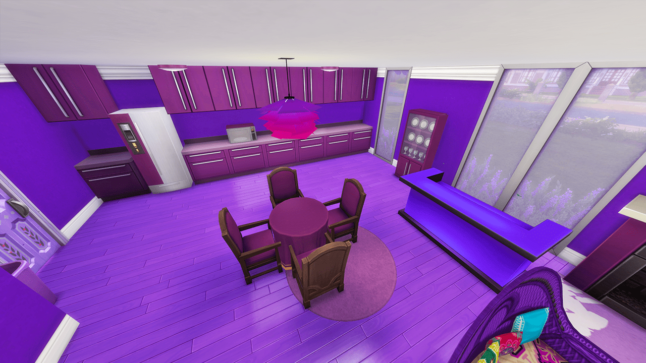 Solid Color Build Challenge - Purple - The Sims Legacy Challenge