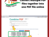How To Merge Multiple Pdf Files Into One Pdf Siraj Tech