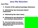 Java File Structure