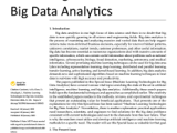Machine Learning Technologies For Big Data Analytics Sitic