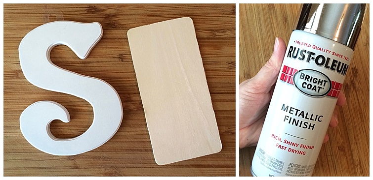 DIY Metallic Cake Topper - Six Clever Sisters