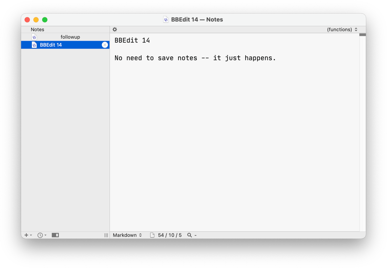 BBEdit 14.0 arrives with Notes and LSP support – Six Colors