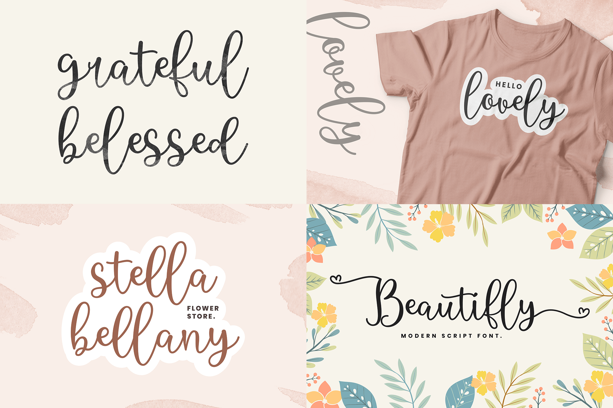Cursive Font Bundles - Sizimon Studio