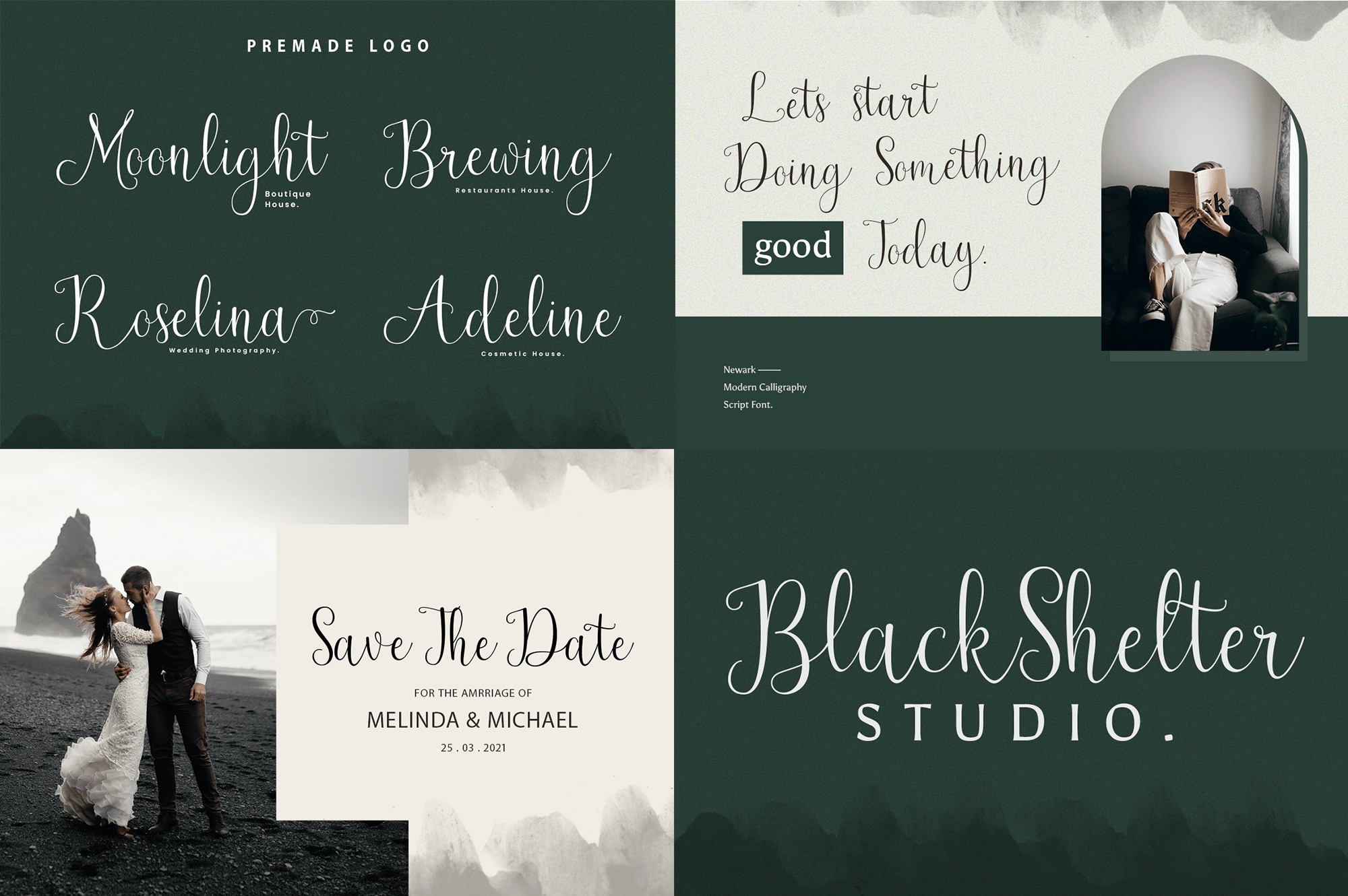 Cursive Font Bundles - Sizimon Studio