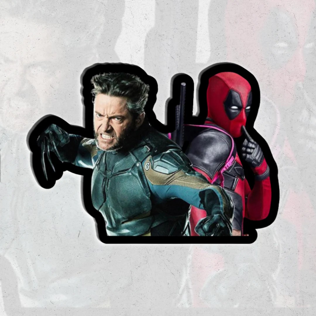 Deadpool Wolverine Glossy Vinyl Sticker Sk Sticker
