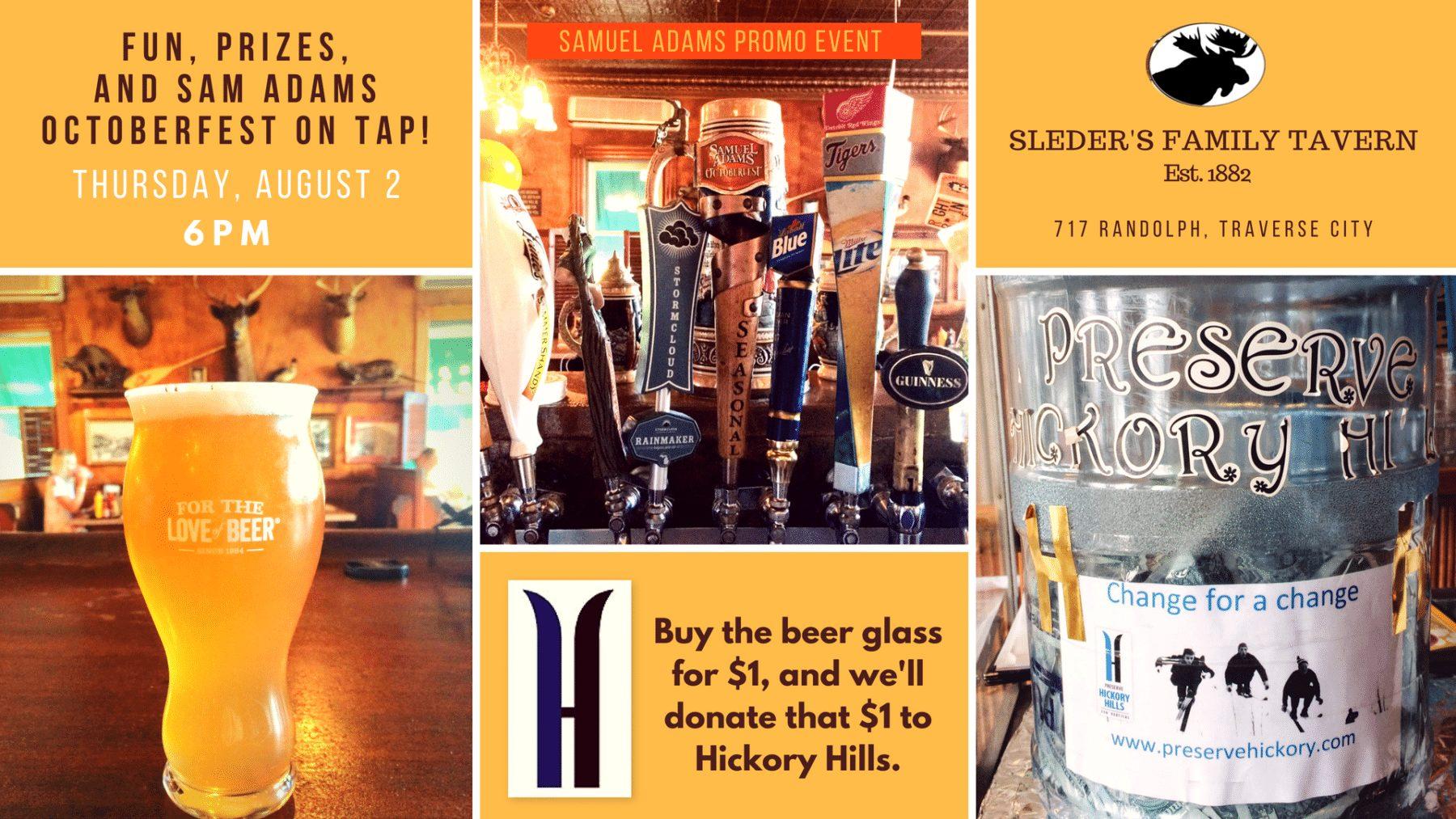 Samuel Adams Promo Event, August 2 @ 6PM – Sleder's Family Tavern