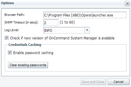 HOWTO Change the Default Browser in OnCommand System Manager v3 | slice2