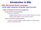 Introduction To The Structured Query Language Sql
