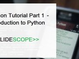 Introduction To Python What Is Python Where Python Is Used