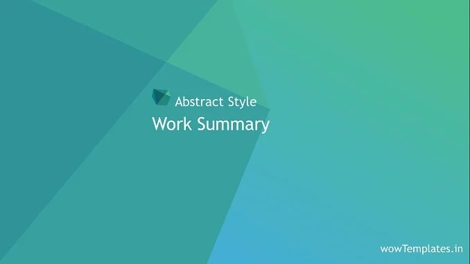 Abstract Work Summary | Free PowerPoint & Google Slides Templates