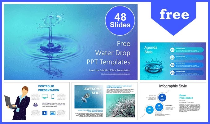 Water Drop Splash | Free PowerPoint & Google Slides Templates